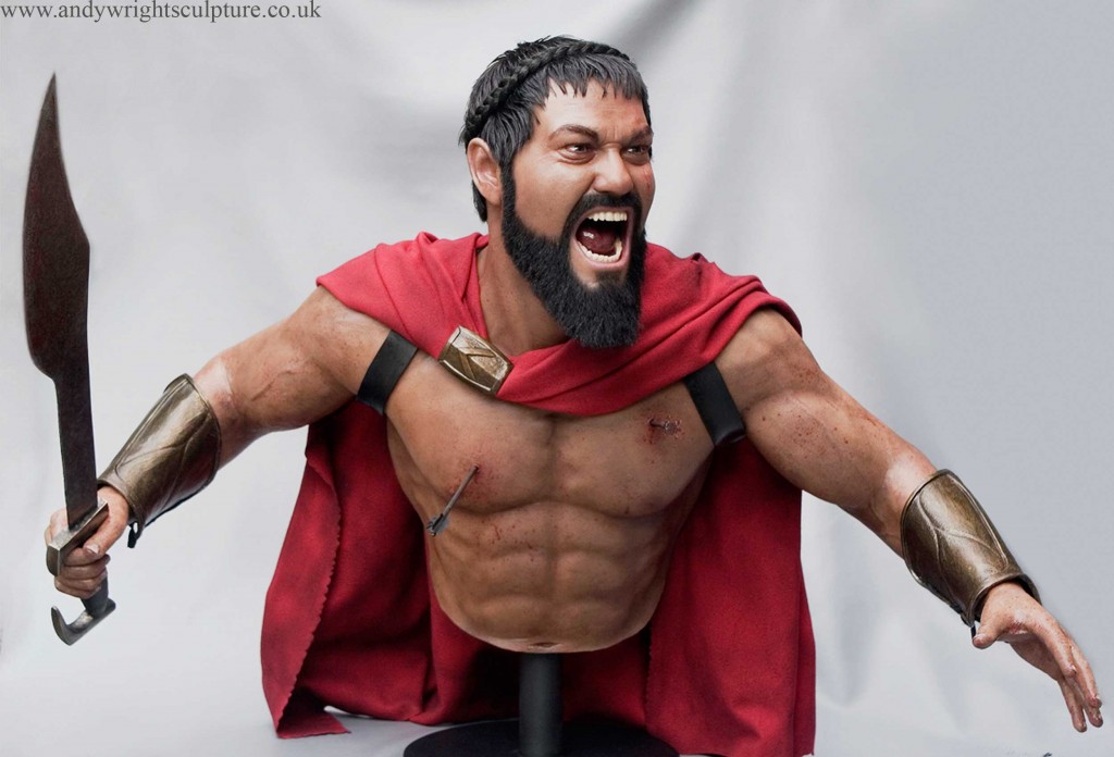 Leonidas From 300 1 1 Bust Statue Andy Wright Sculpture Leonidas From 300 1 1 Bust Statue Andy Wright Sculpture